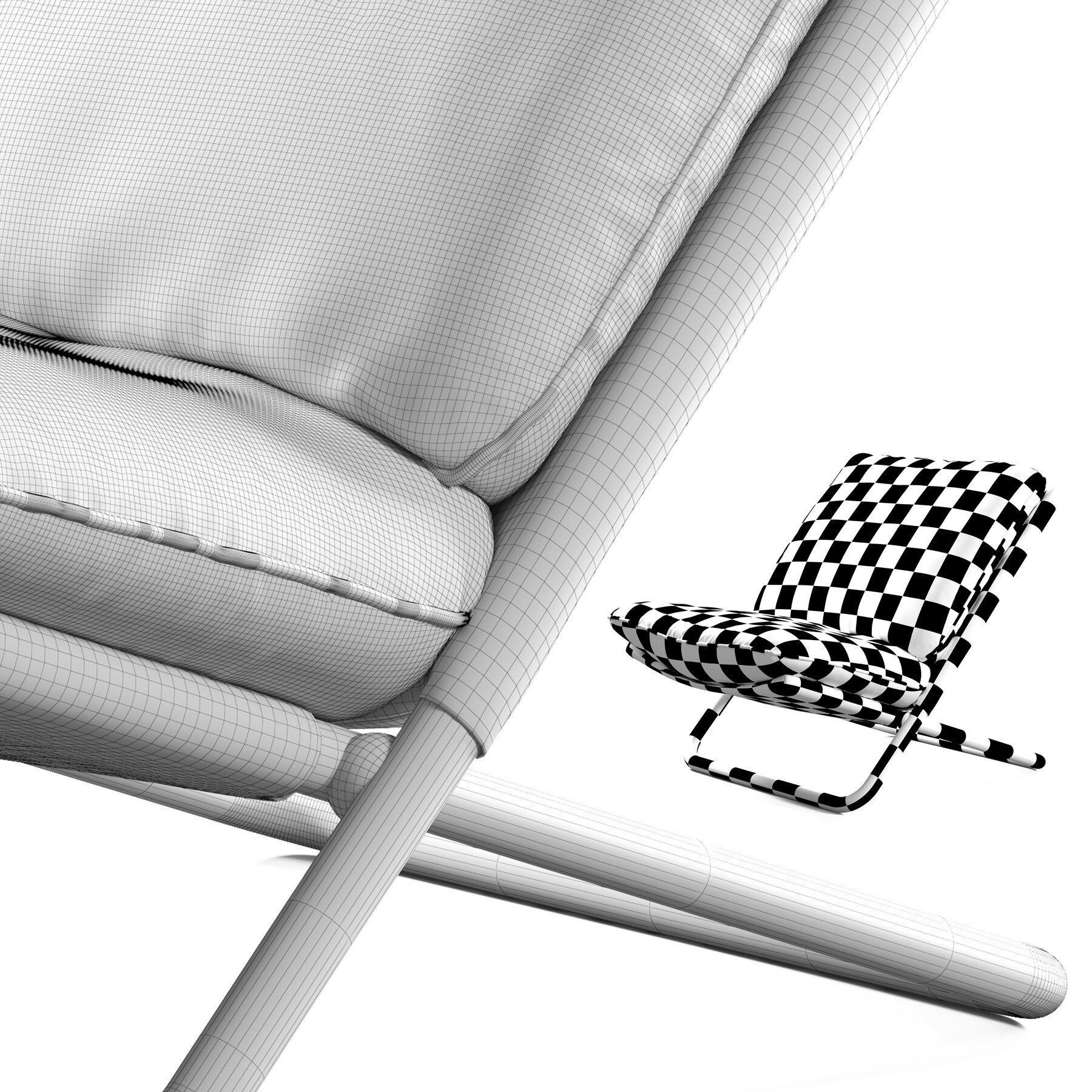 ArtStation - Cross Low Arflex armchair 3d mod | Resources