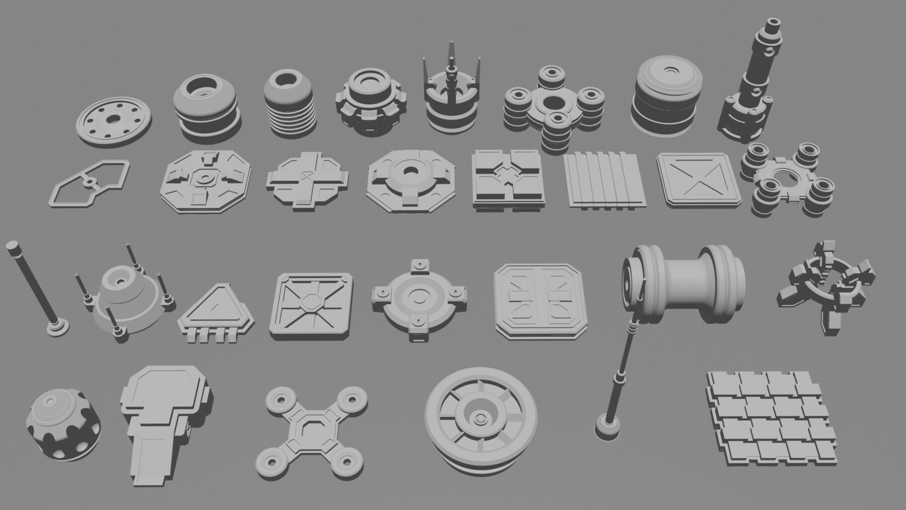 ArtStation - SCIFI Kitbash (30 Mesh) | Resources
