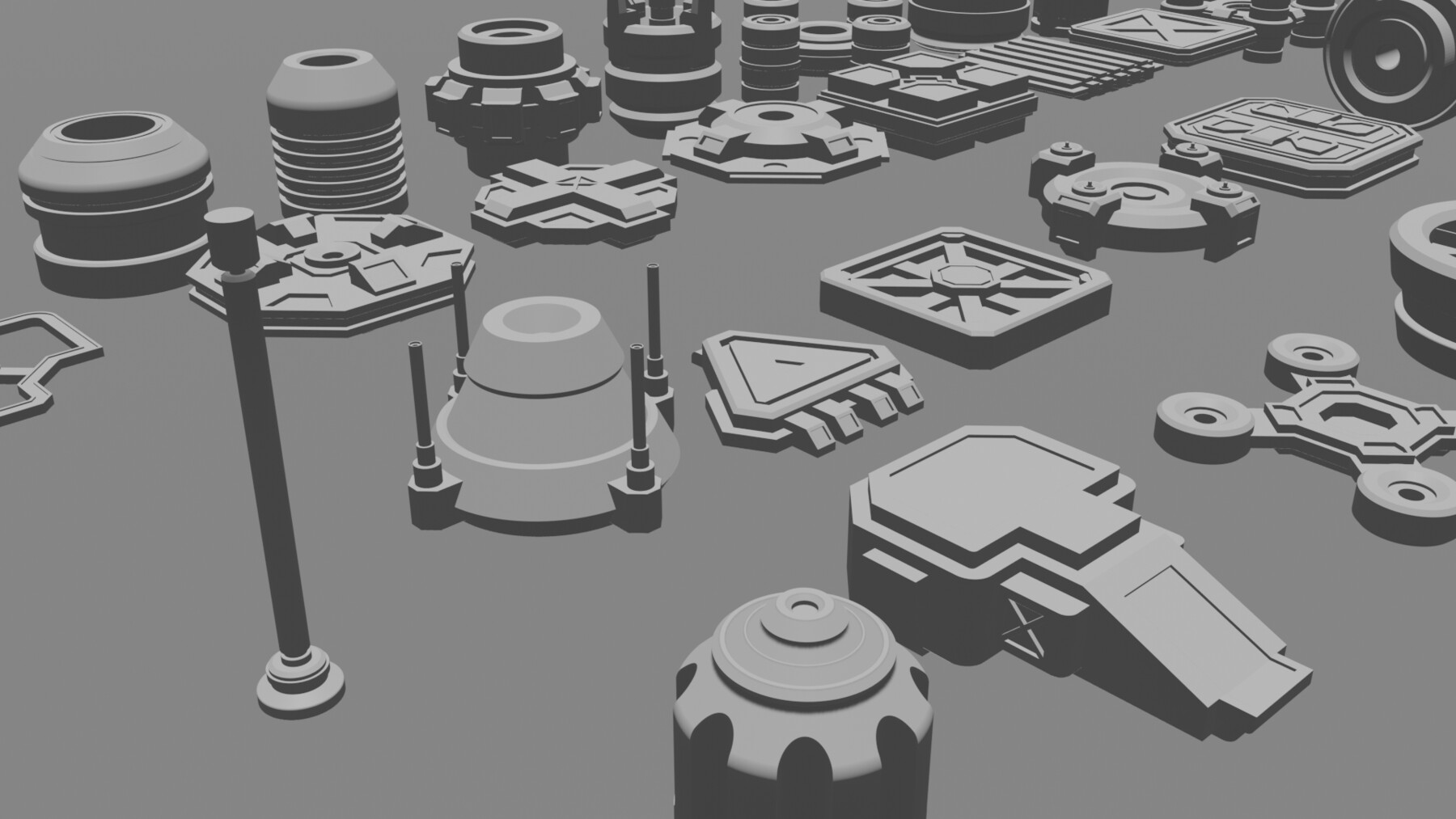 ArtStation - SCIFI Kitbash (30 Mesh) | Resources