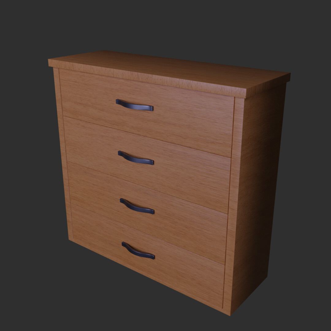 ArtStation - 3D Dresser | Game Assets