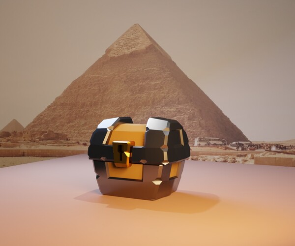 ArtStation - Realistic Low Poly Treasure Chest Games with animation ...