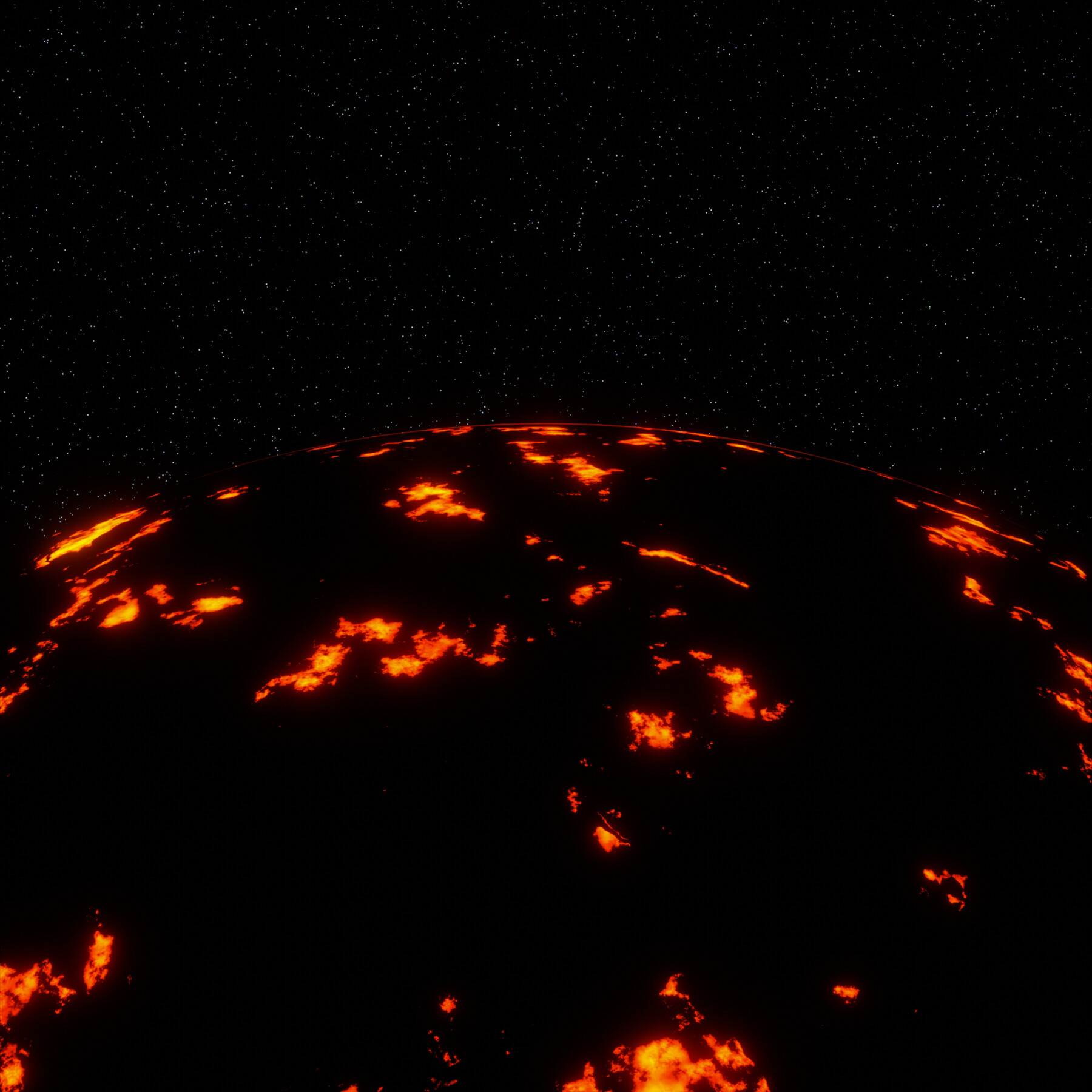 ArtStation - Lava Planet Low-poly 3D model | Resources