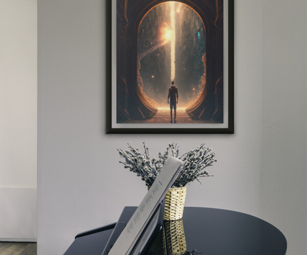 ArtStation - Passage to the Otherworld: A Man's Gaze into the Unknown | Artworks