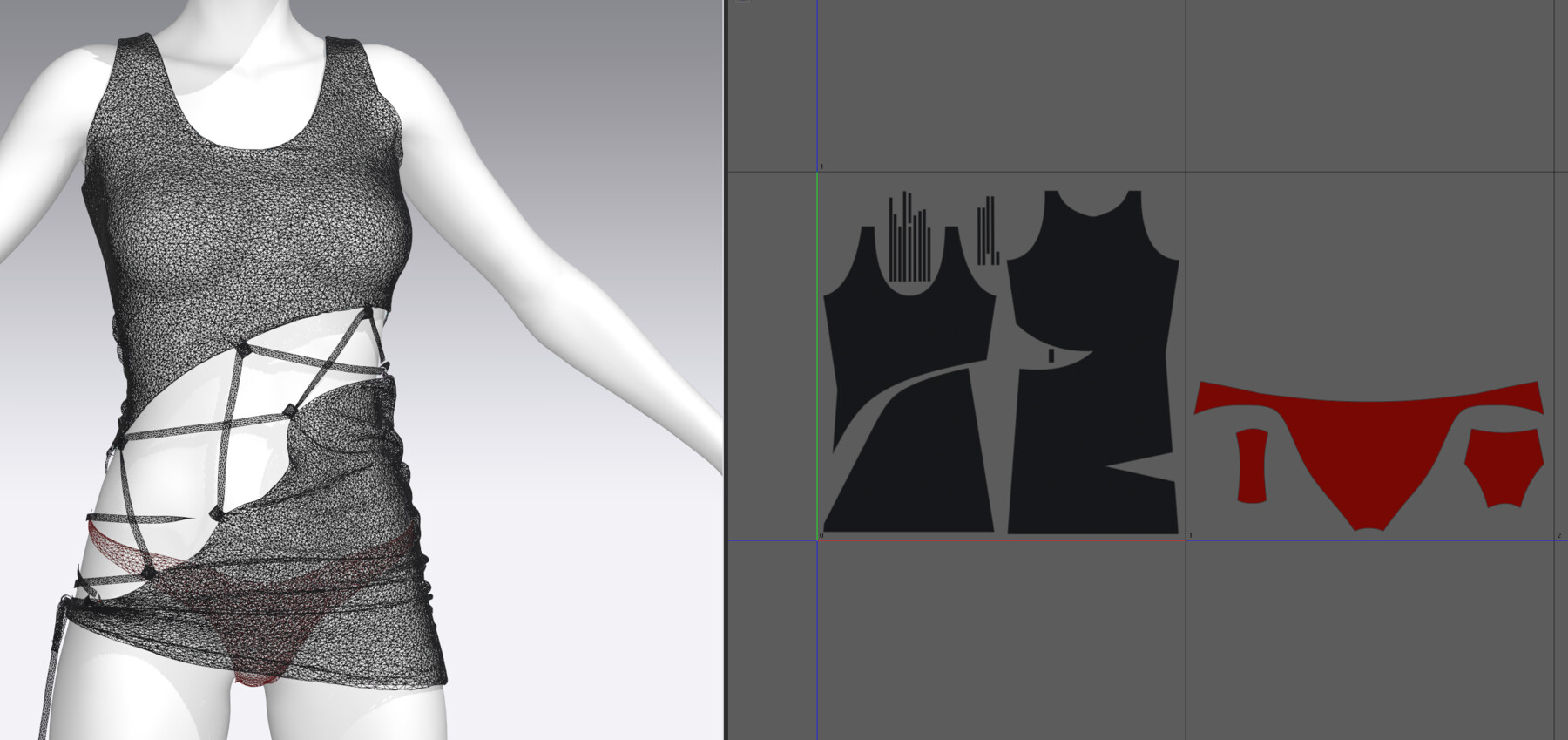 ArtStation - Dress With Lacing | Game Assets