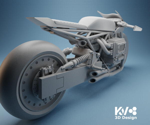 ArtStation - KV-The Batman Batcycle 2022 3D print model | Resources