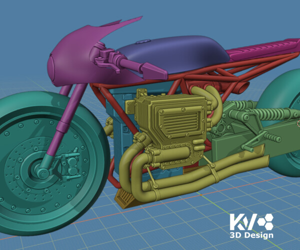 ArtStation - KV-The Batman Batcycle 2022 3D print model | Resources