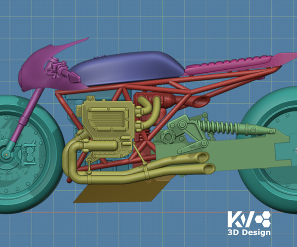 ArtStation - KV-The Batman Batcycle 2022 3D print model | Resources