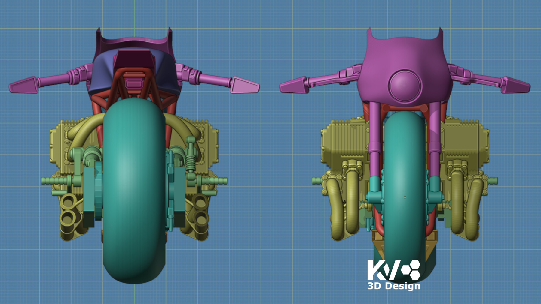 ArtStation - KV-The Batman Batcycle 2022 3D print model | Resources
