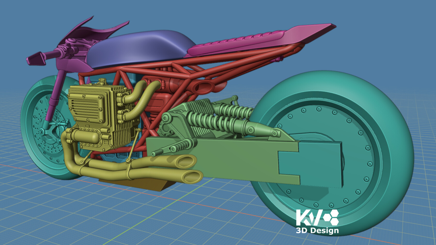 ArtStation - KV-The Batman Batcycle 2022 3D print model | Resources
