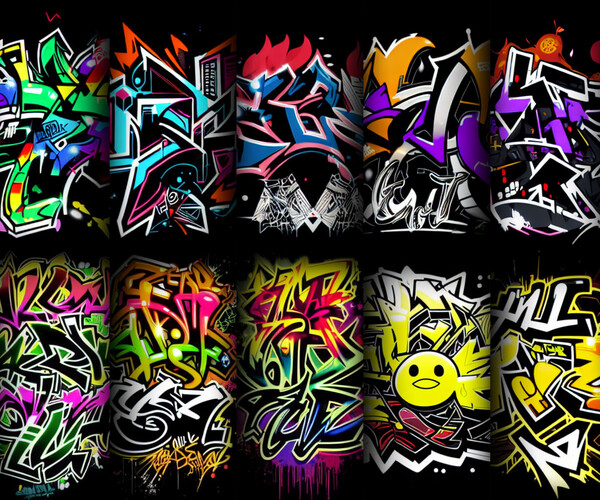 ArtStation - 7796 Graffiti MegaPack (4K Resolution) | Game Assets