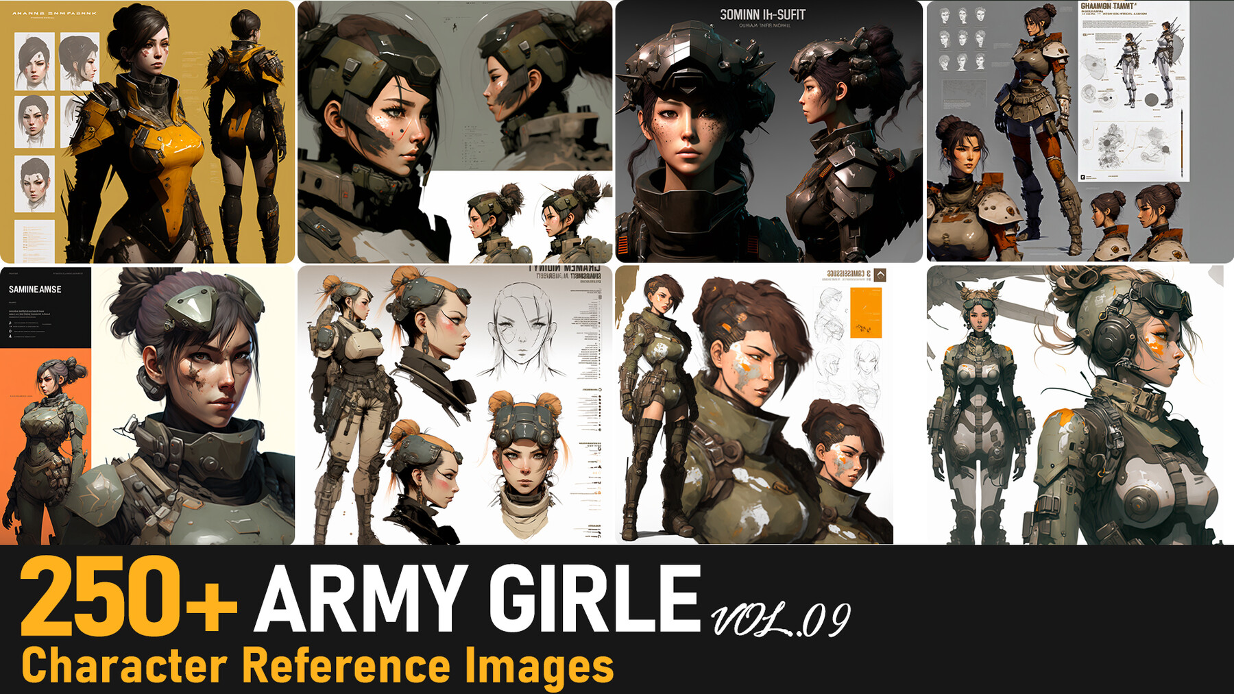 ArtStation - Army Girl VOL.09|4K Reference Images | Artworks