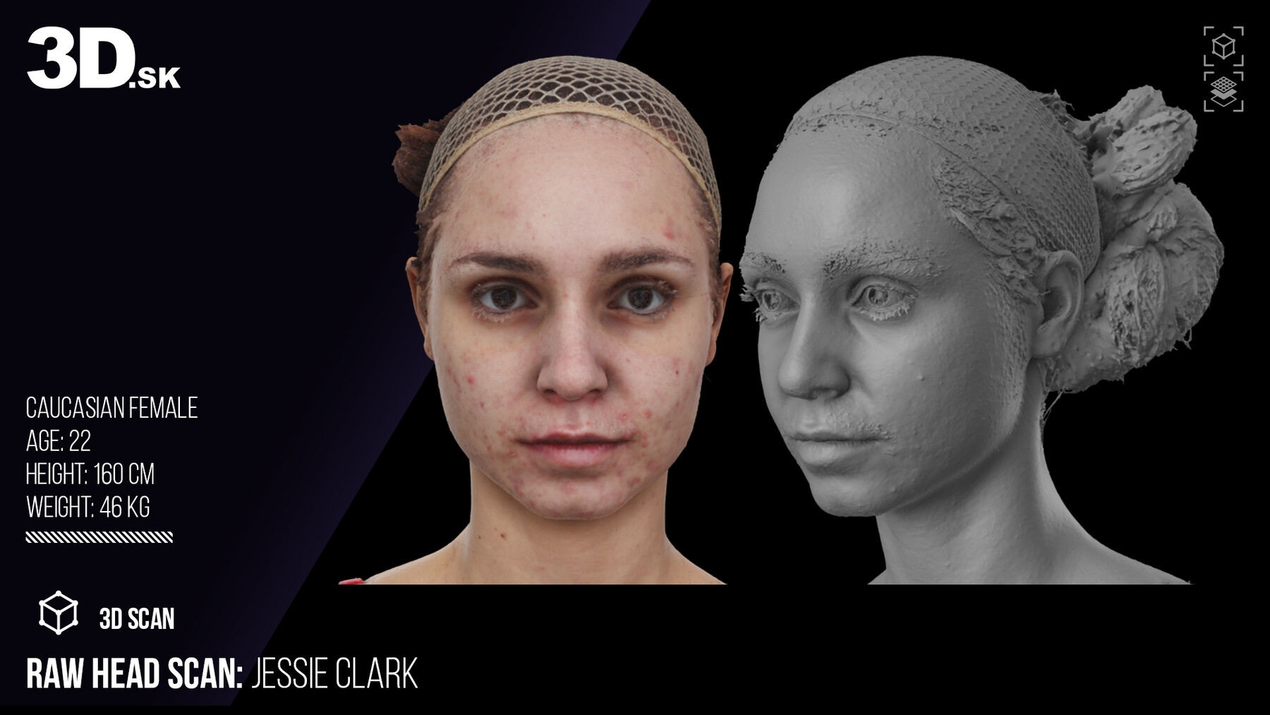 ArtStation - Raw Head Scan | Jessie Clark | Resources
