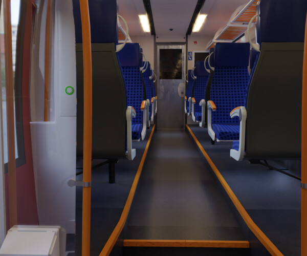 ArtStation - Bombardier TALENT 2 Train Abelio | Game Assets