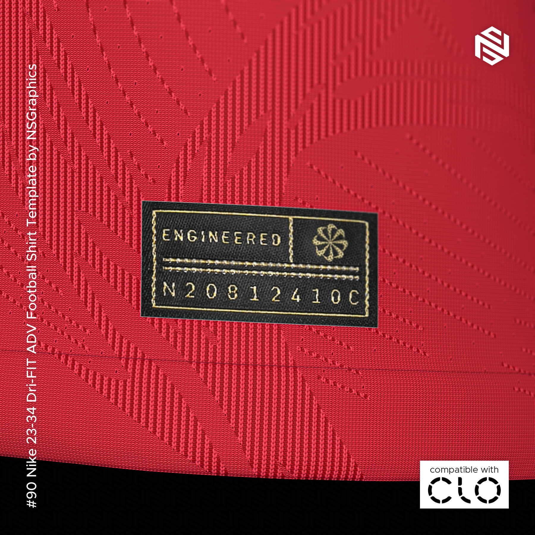 ArtStation - Nike 23-24 DRI-FIT ADV Football Shirt for CLO3D ...