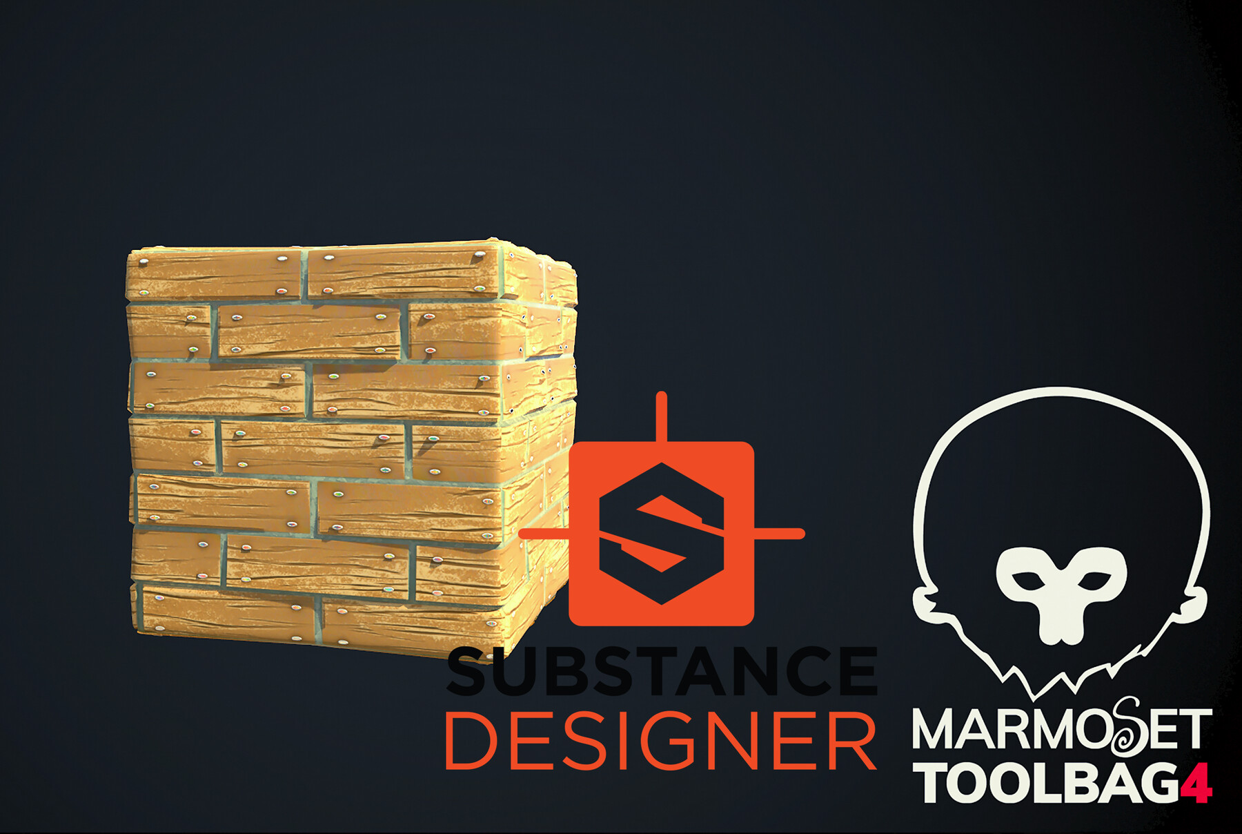 ArtStation - Stylized wood planks tile material (Substance Designer ...