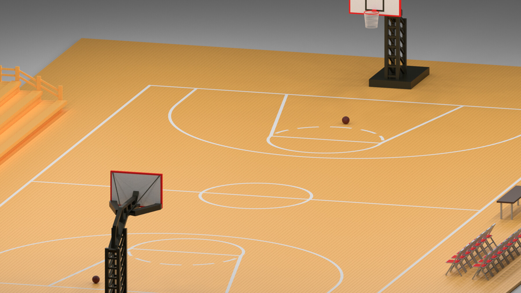 ArtStation - Cartoon Basketball Gym 2 3d model | Resources