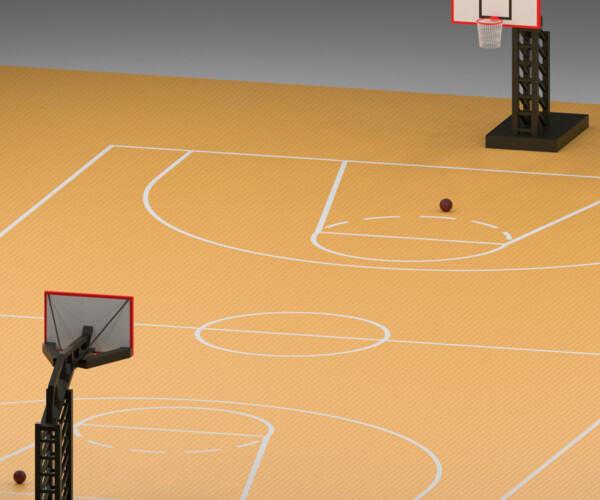 ArtStation - Cartoon Basketball Gym 2 3d model | Resources