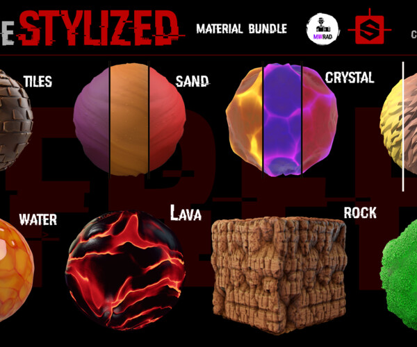 ArtStation - Free stylized material | Resources