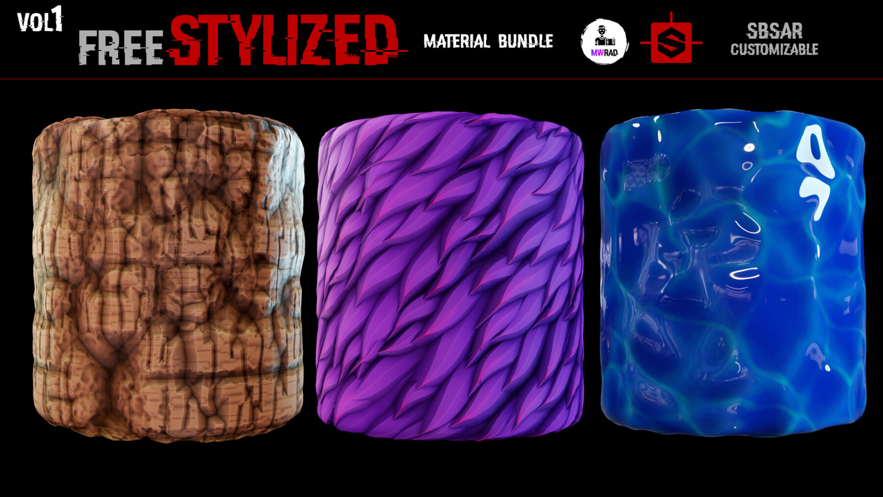 ArtStation - Free stylized material | Resources
