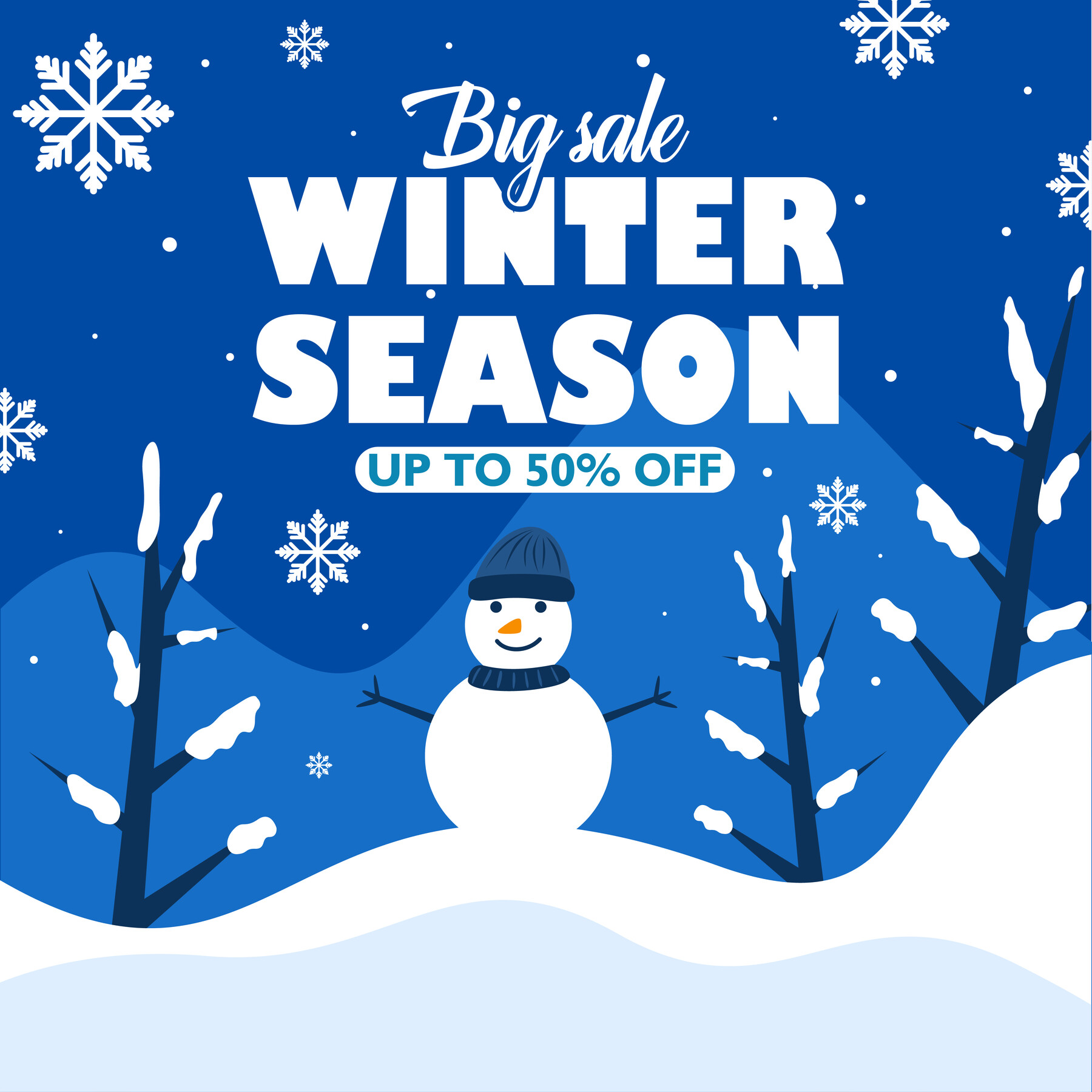 ArtStation - Winter sale. EPS Template File | Artworks