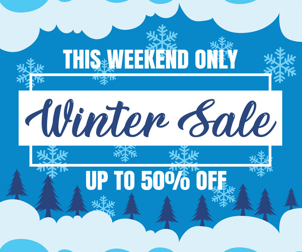 ArtStation - Winter sale. EPS Template File | Artworks