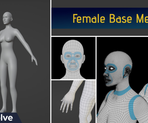 ArtStation - Human base mesh - Female | Resources