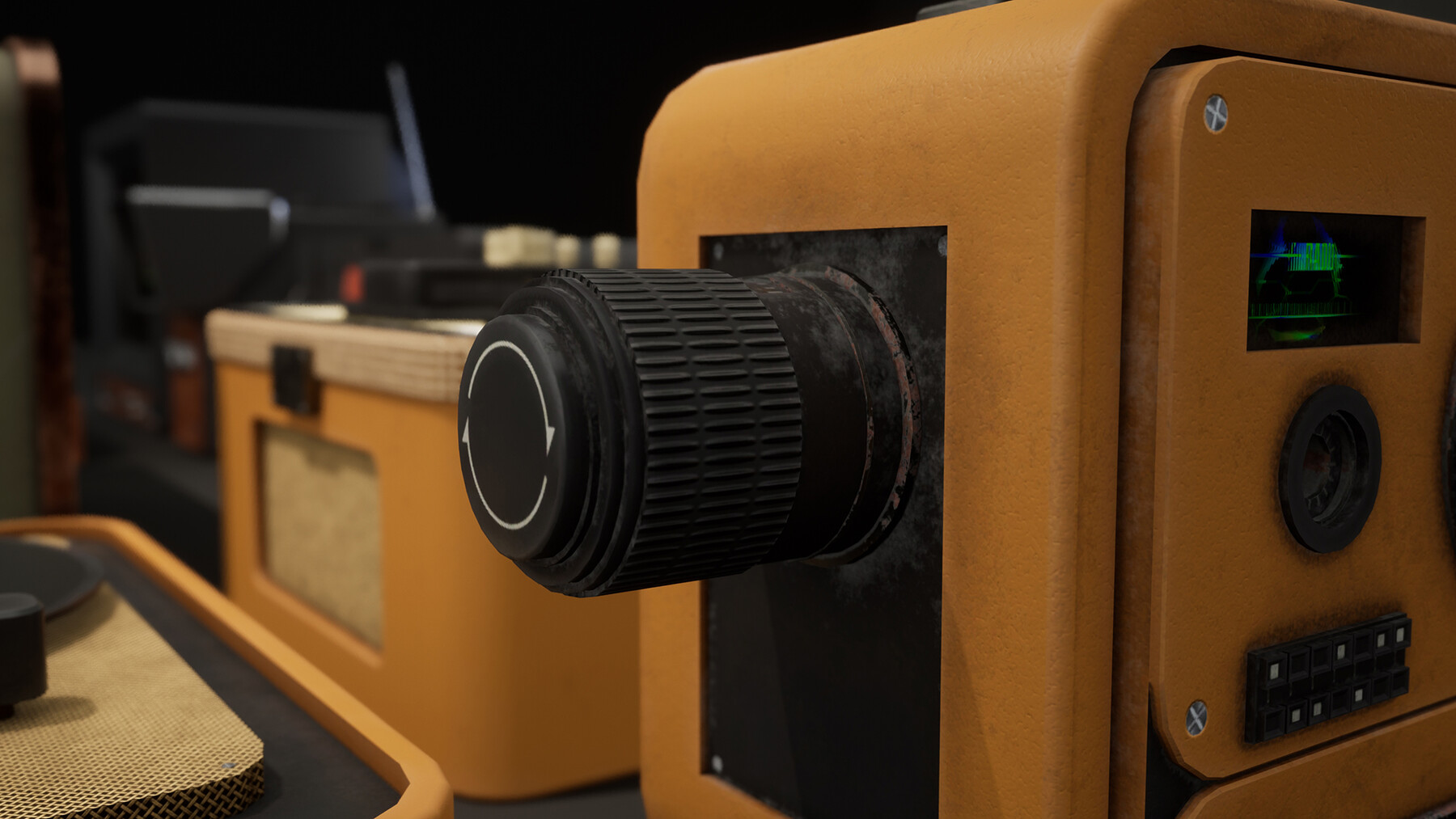 ArtStation - 15 Retro Tech Props with Hologram Material (FBX and UE4/5) | Game Assets