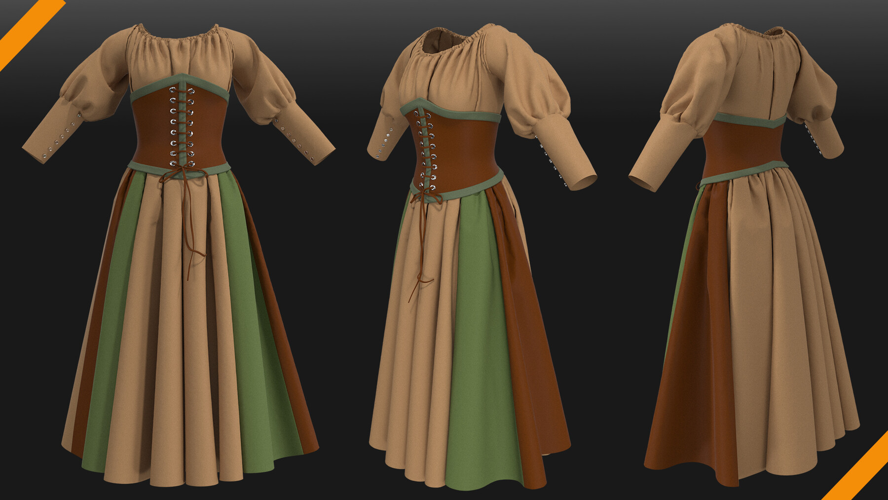 ArtStation - women's outfits | Game Assets