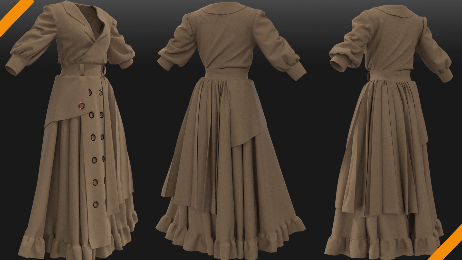 ArtStation - women's outfits | Game Assets
