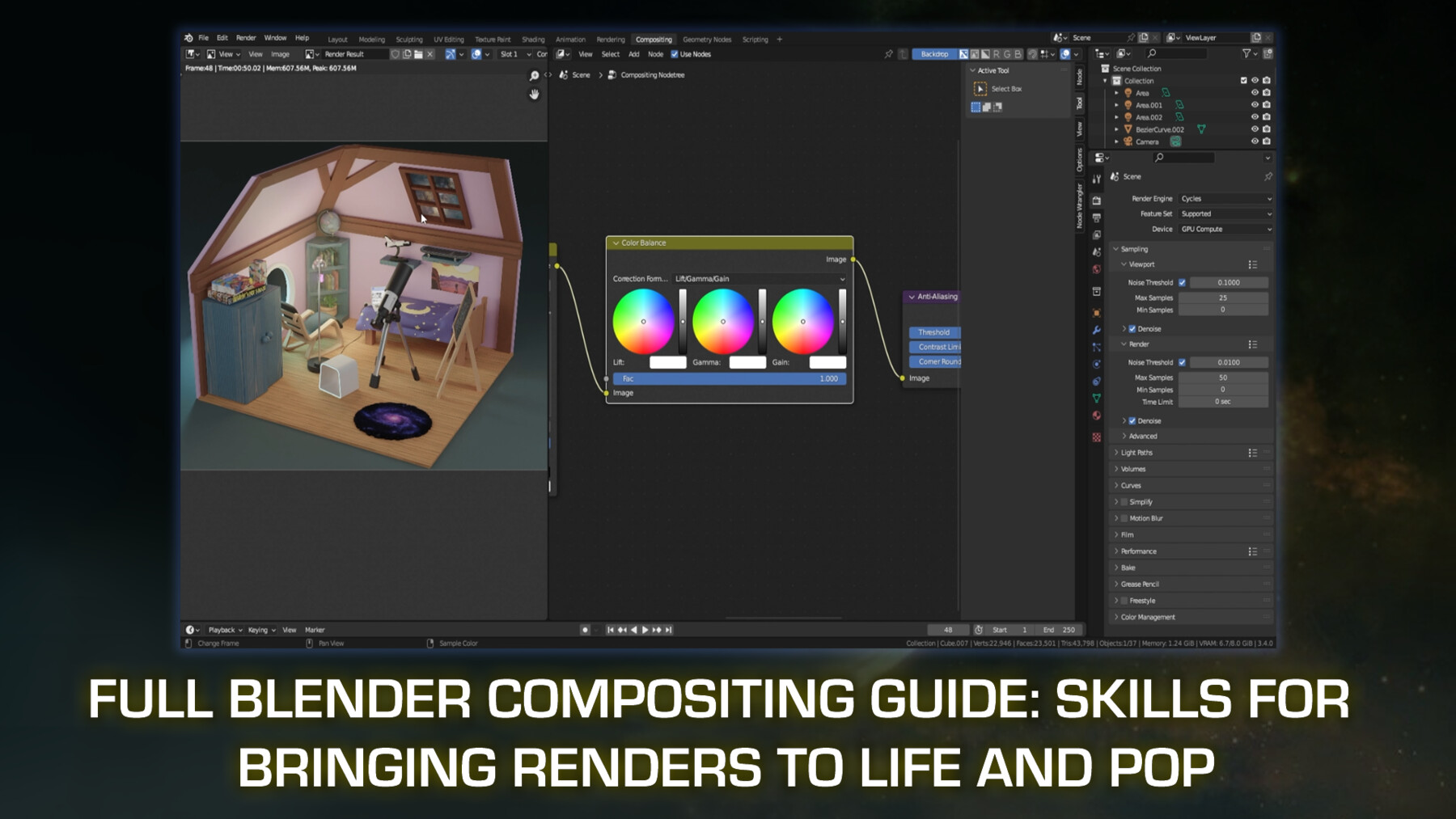 ArtStation - Mastering the Art of Isometric Room Design in Blender 3 | Tutorials