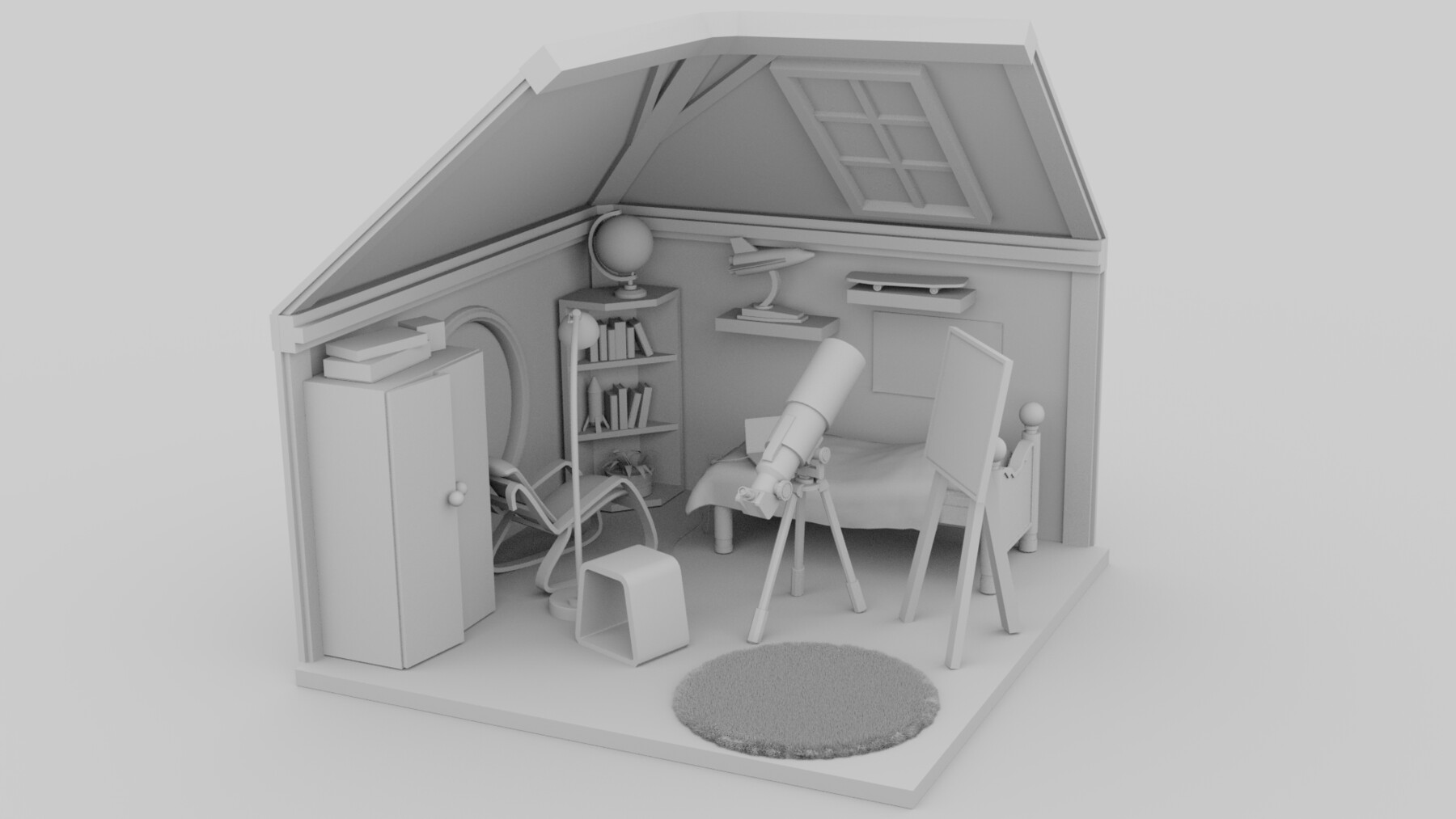 ArtStation - Mastering the Art of Isometric Room Design in Blender 3 ...