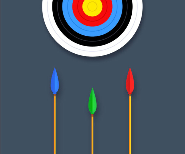 ArtStation - Aim Board and Arrows 2D | Game Assets