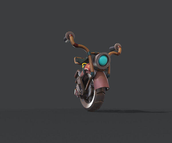 ArtStation - stylized motorcycle | Game Assets