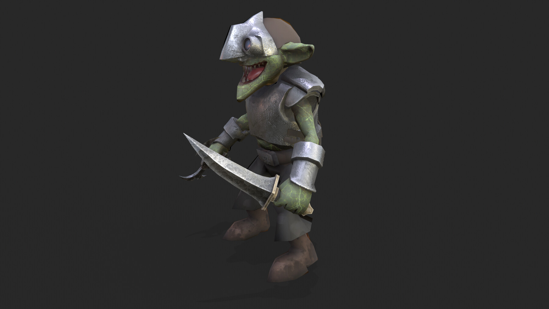 ArtStation - stylized low poly goblin | Game Assets
