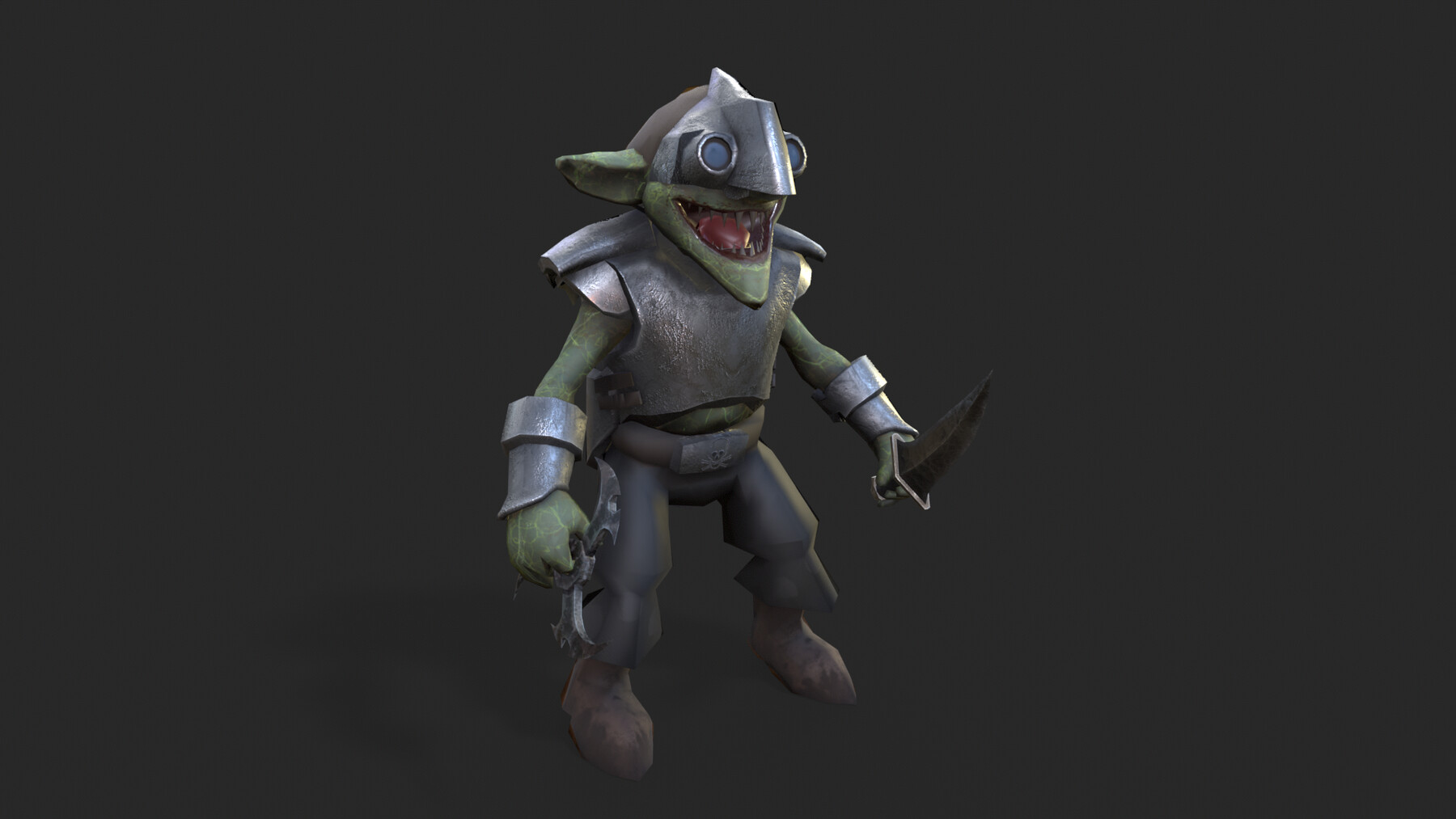 ArtStation - stylized low poly goblin | Game Assets