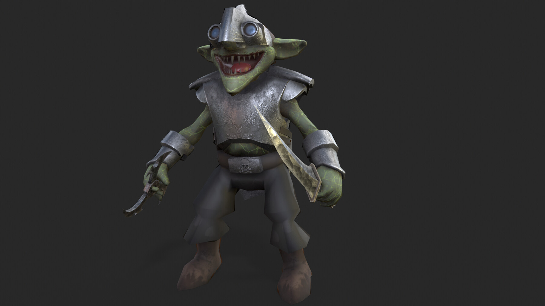 ArtStation - stylized low poly goblin | Game Assets