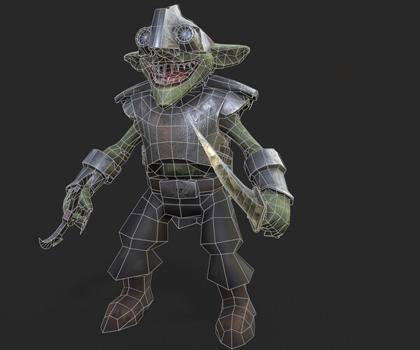 ArtStation - stylized low poly goblin | Game Assets