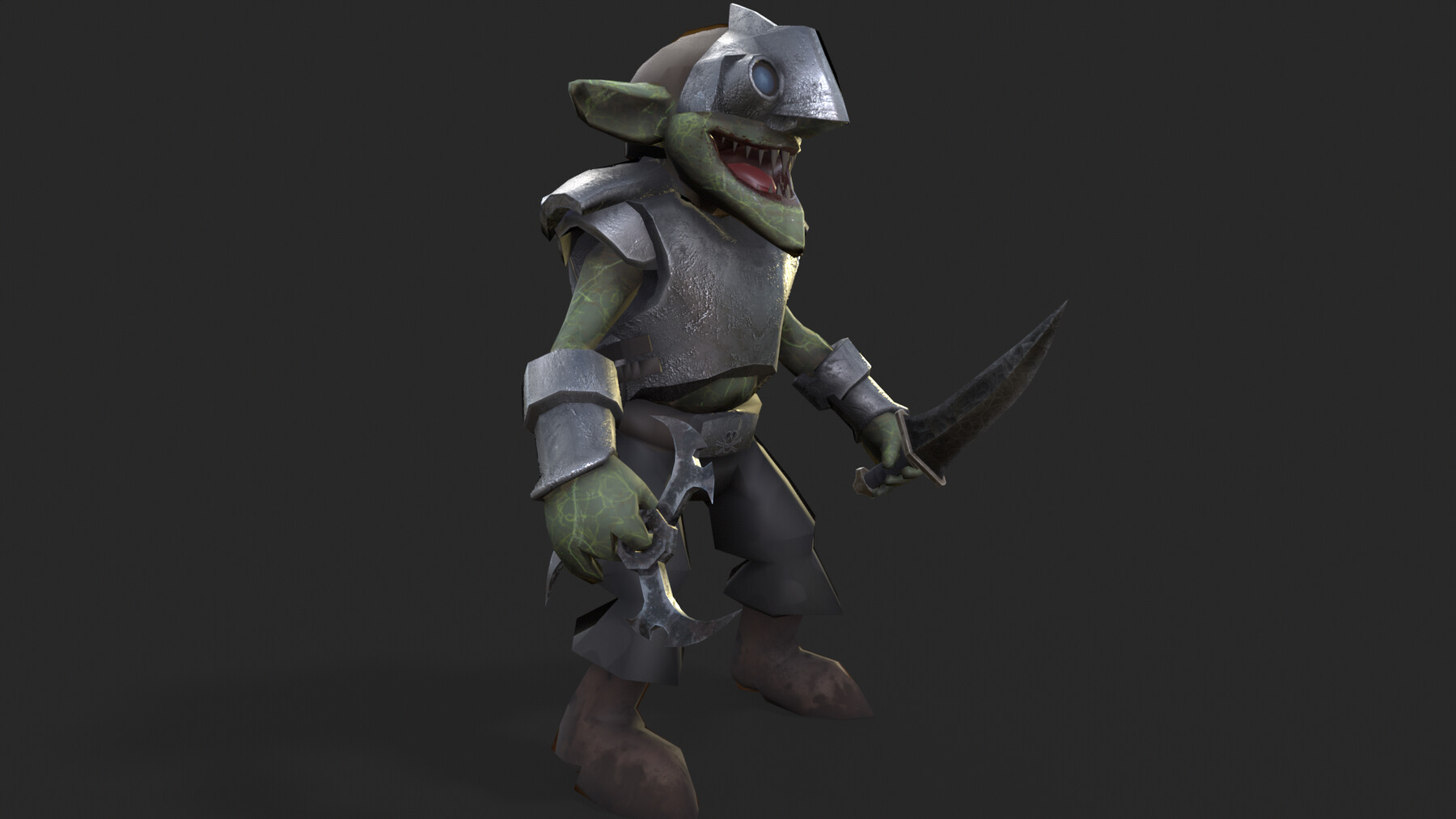 ArtStation - stylized low poly goblin | Game Assets