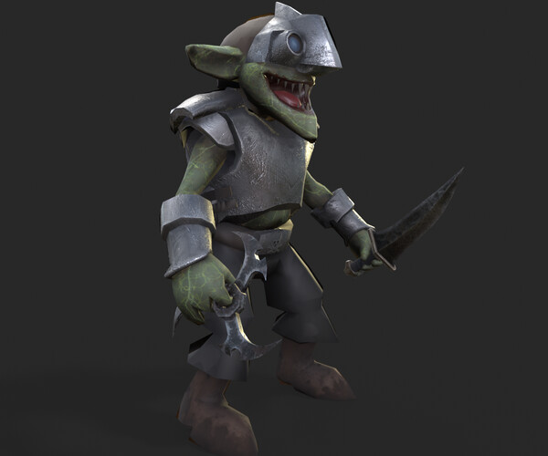 ArtStation - stylized low poly goblin | Game Assets