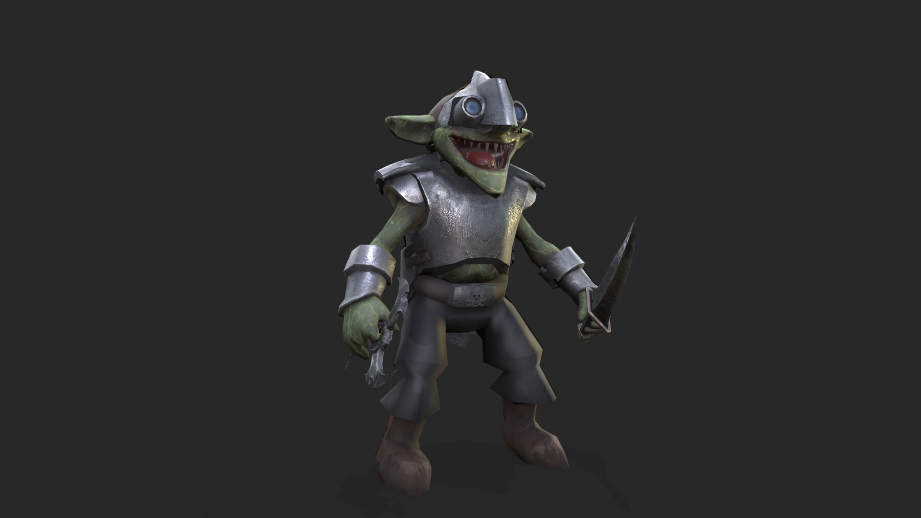 ArtStation - stylized low poly goblin | Game Assets