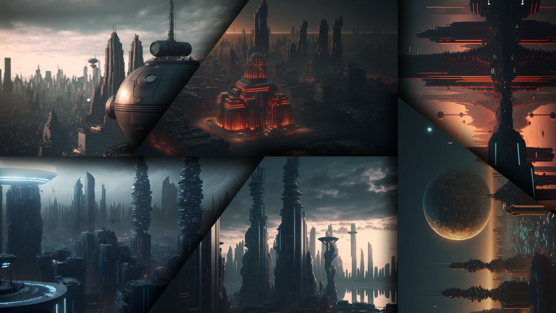 ArtStation - 204 Sci-Fi City (More Than 8K Resolution) | Artworks