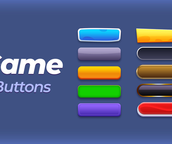 ArtStation - Game Buttons with Unique Shapes | Game Assets
