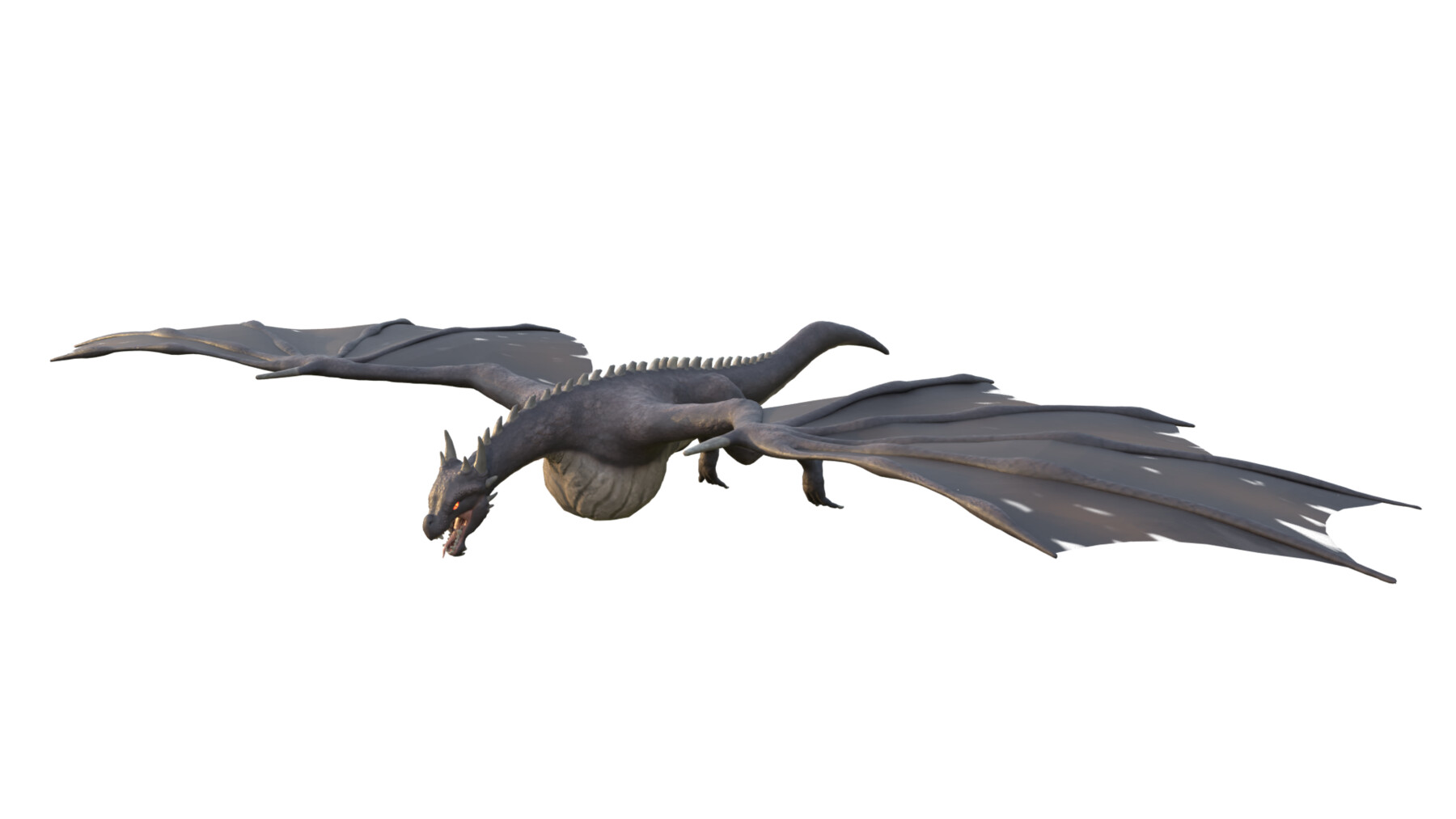 ArtStation - Wyvern 3D model rigged | Game Assets