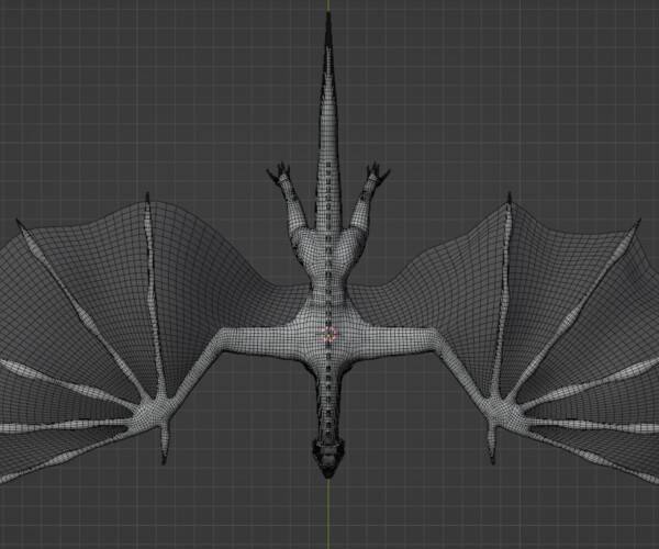 ArtStation - Wyvern 3D model rigged | Game Assets