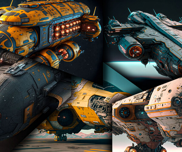 ArtStation - 151 Spaceship (More Than 8K Resolution) | Artworks