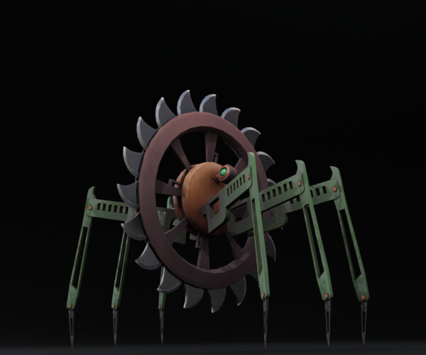 ArtStation - Stylized Mechanic Spider | Game Assets