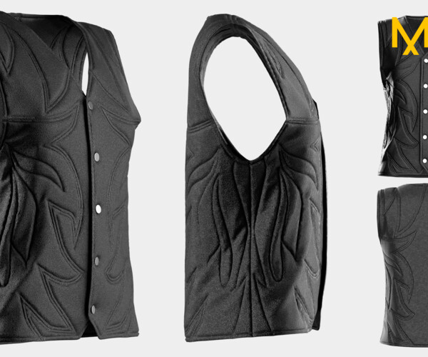 ArtStation - Streetwear Vest Waistcoat #012 - Clo 3D / Marvelous ...