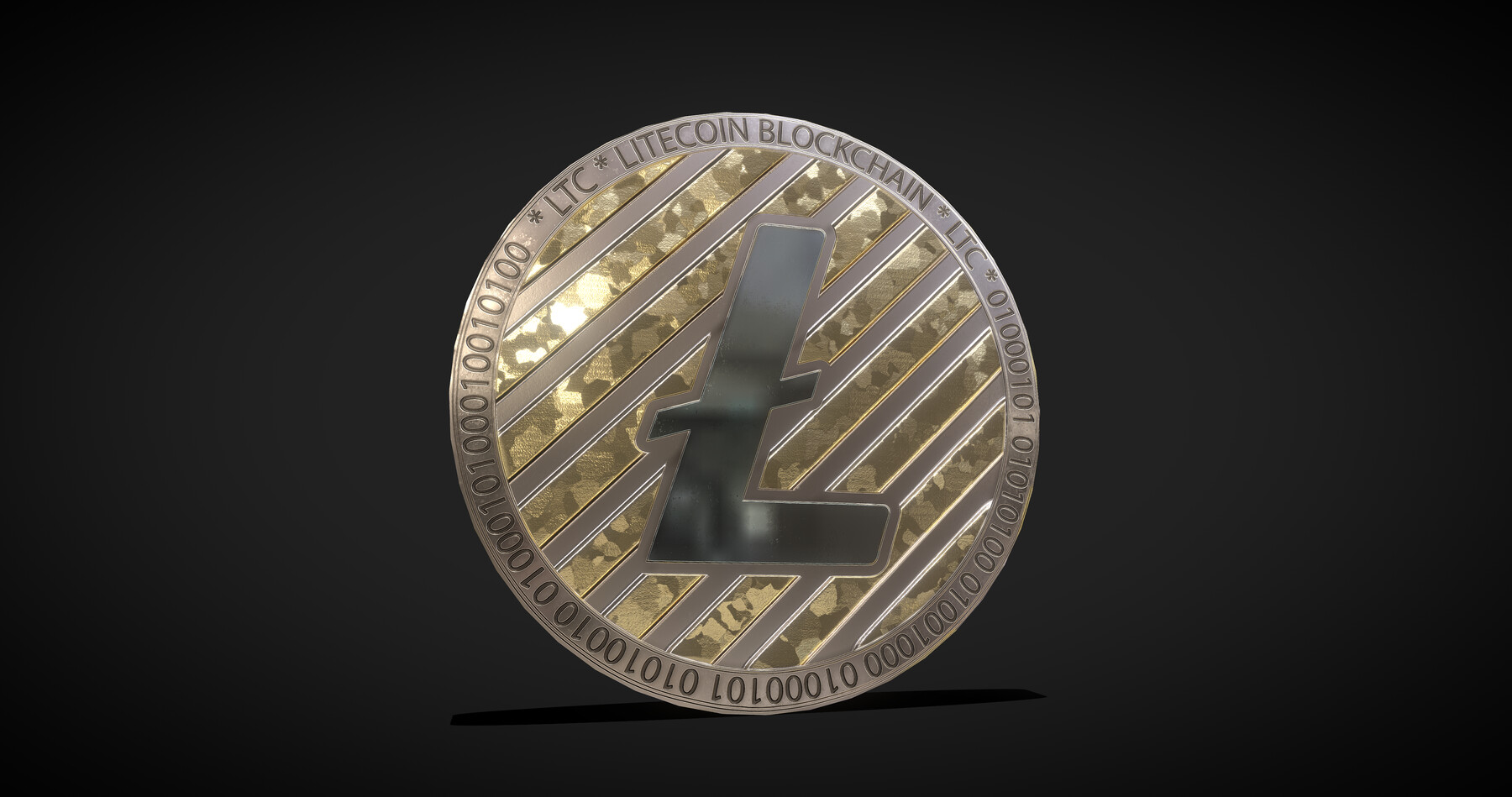ArtStation - Litecoin LTC Cryptocurrency Coin - low poly 3D model ...