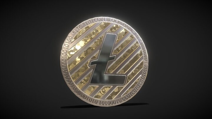 ArtStation - Litecoin LTC Cryptocurrency Coin - low poly 3D model ...