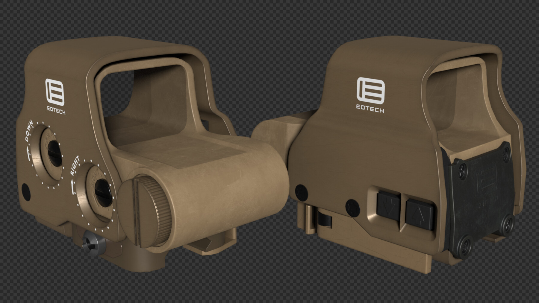 ArtStation - [MWS] EOTech EXPS-2 Holographic Sight | Game Assets